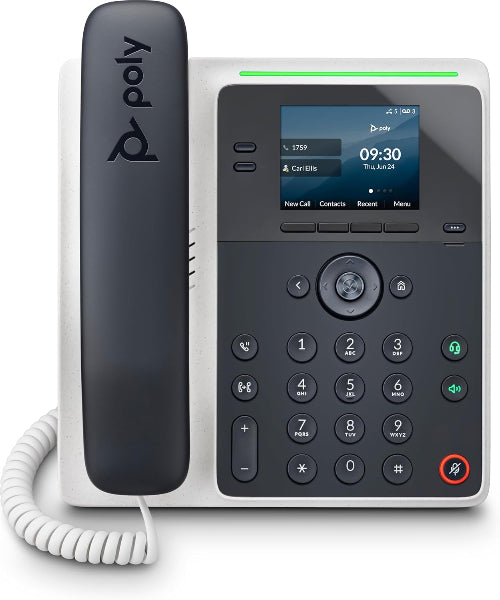 Poly Edge E100 Corded VoIP IP Phone with Speakerphone and Wall Mount ...