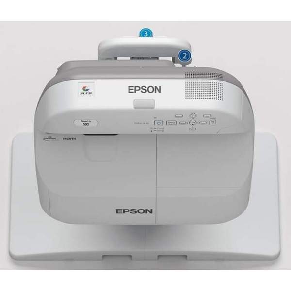 Epson PowerLite 580 LCD XGA Ultra Short Throw (UST) Projector ...