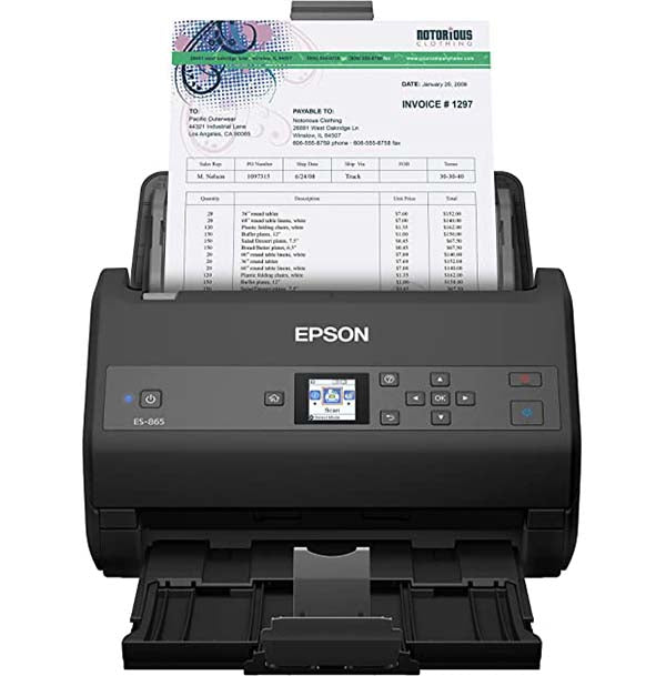 Epson - WorkForce ES-865 Color Duplex Document Scanner – Crawfords ...
